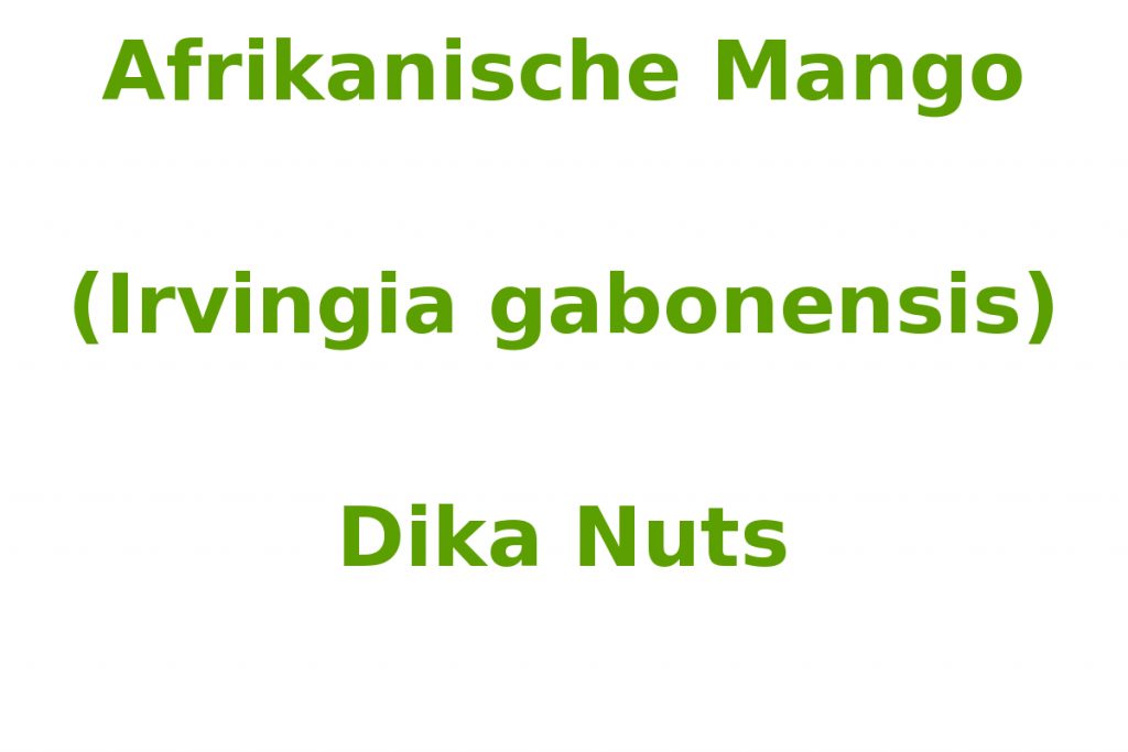 Afrikanische Mango (Irvingia gabonensis) – Eco – Supplements – Die ...