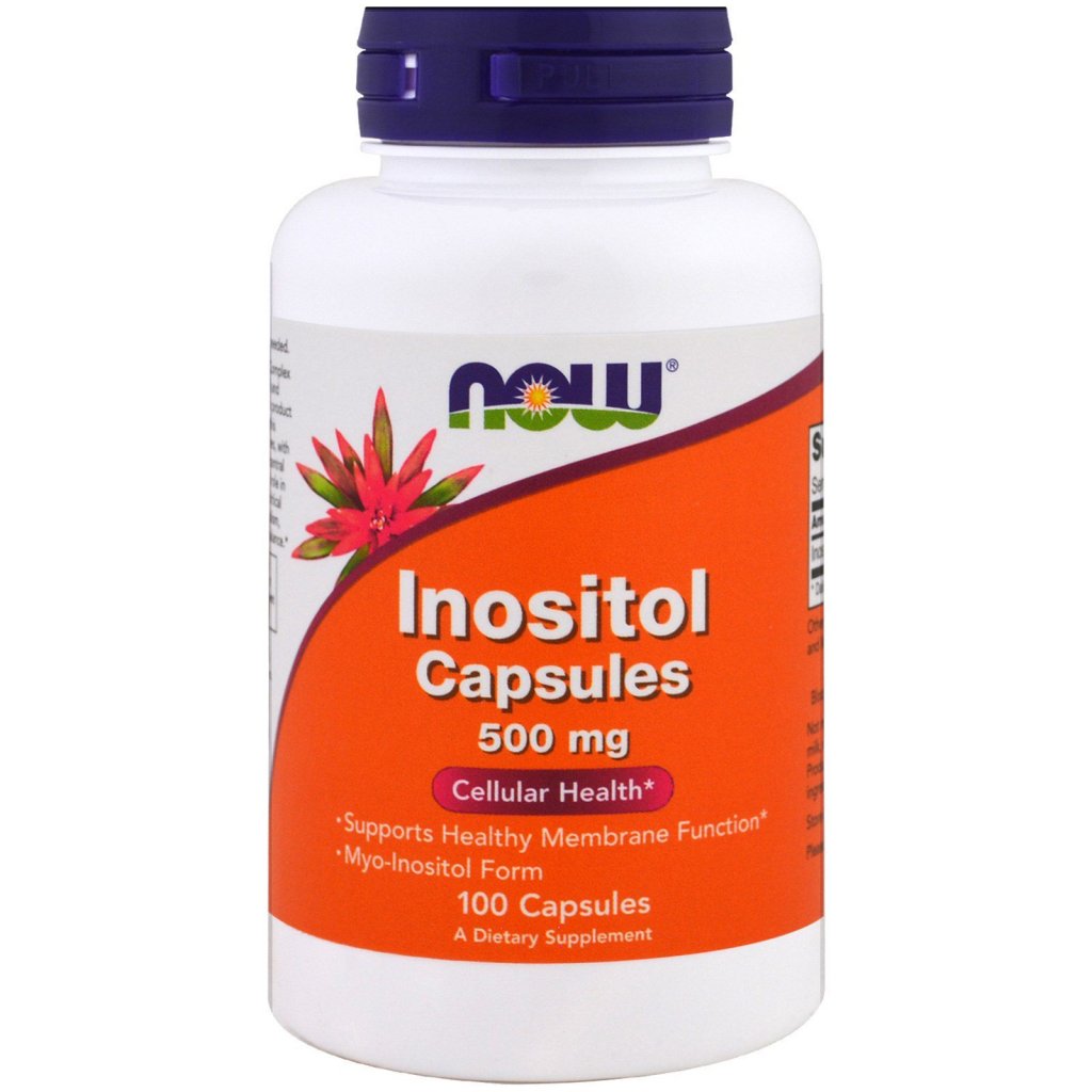 Now – Inositol Capsules, 500 mg, 100 Capsules